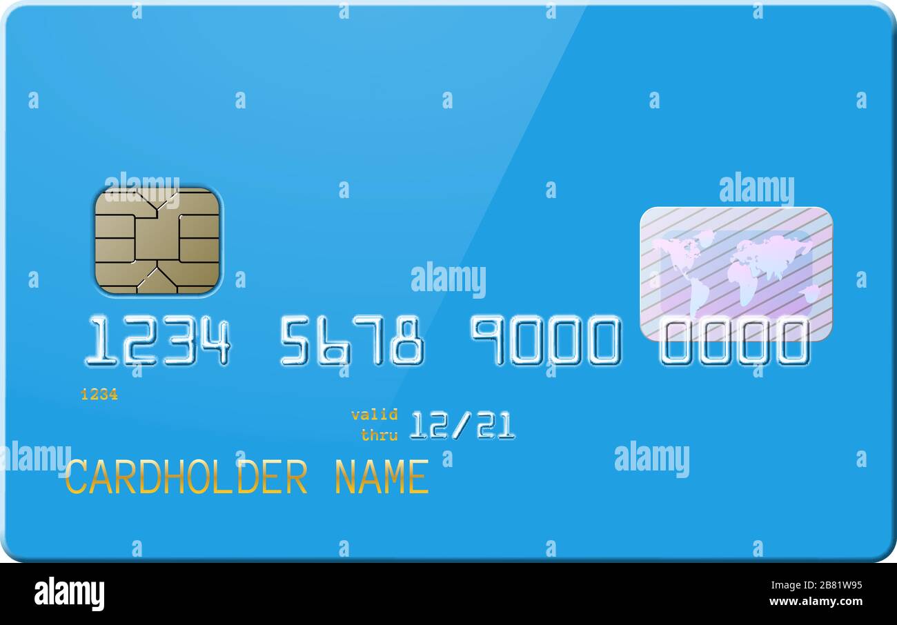Highly detailed realistic glossy credit card Stock Vector Image & Art ...
