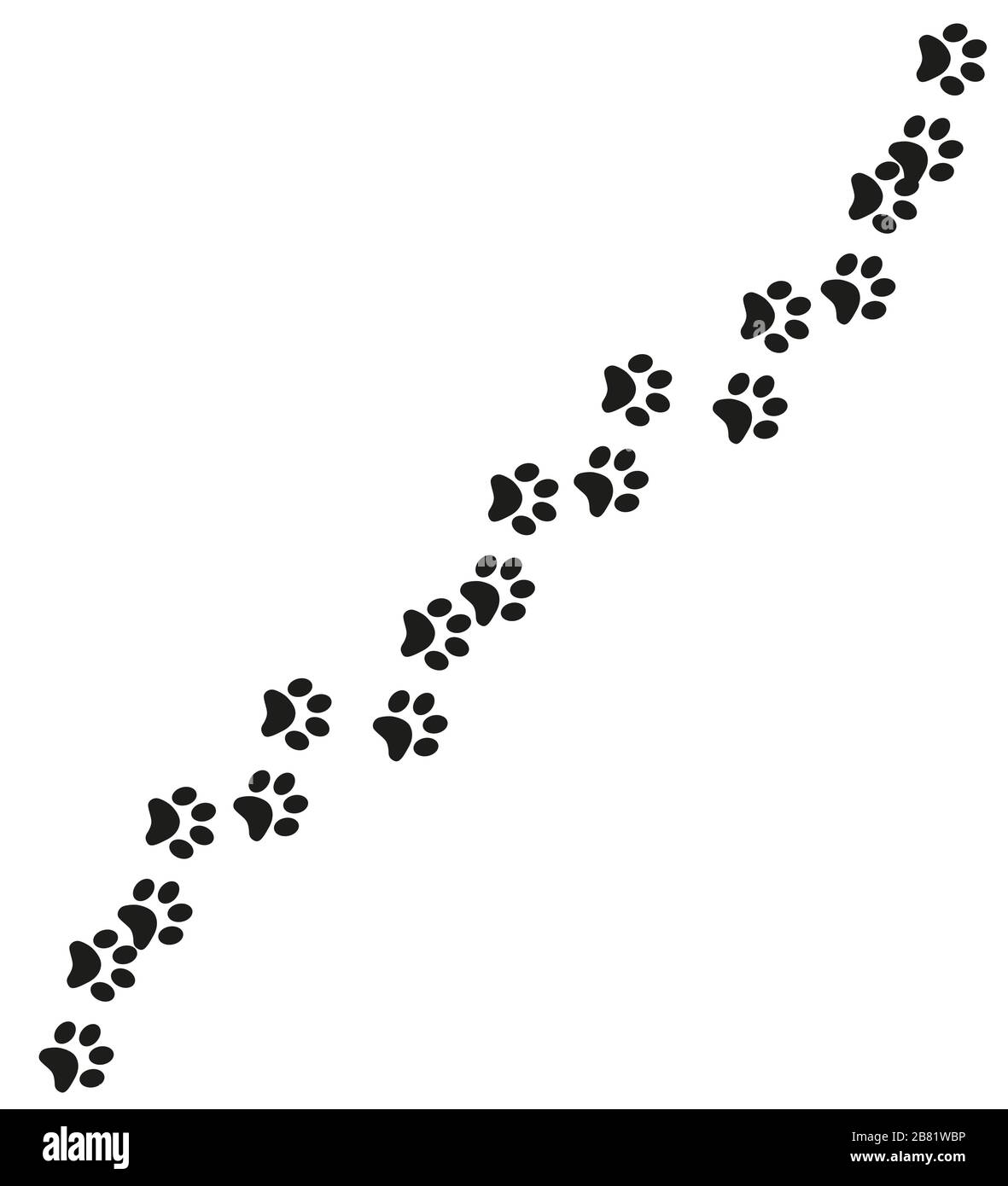 Track of cat dog tracks, footprint, design Stock Vector Image & Art - Alamy