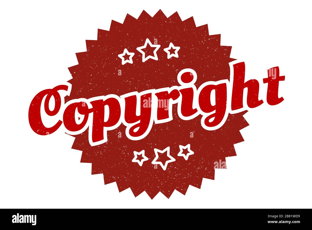 copyright sign. copyright round vintage retro label. copyright Stock ...