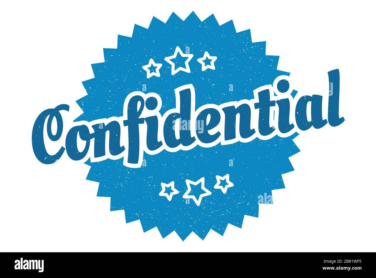 confidential sign. confidential round vintage retro label. confidential ...