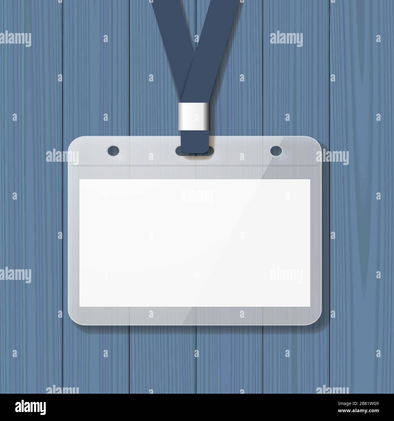 Empty blue frame mockup Stock Vector Images - Alamy