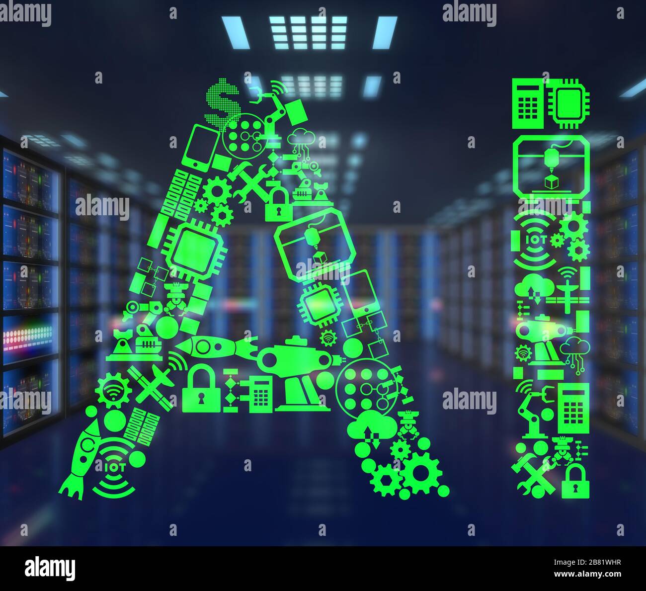 The artificial intelligence modern computing concept Stock Photo - Alamy