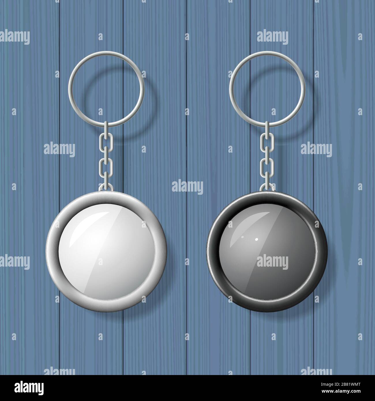 Keychain mockup Stock Vector Images - Alamy