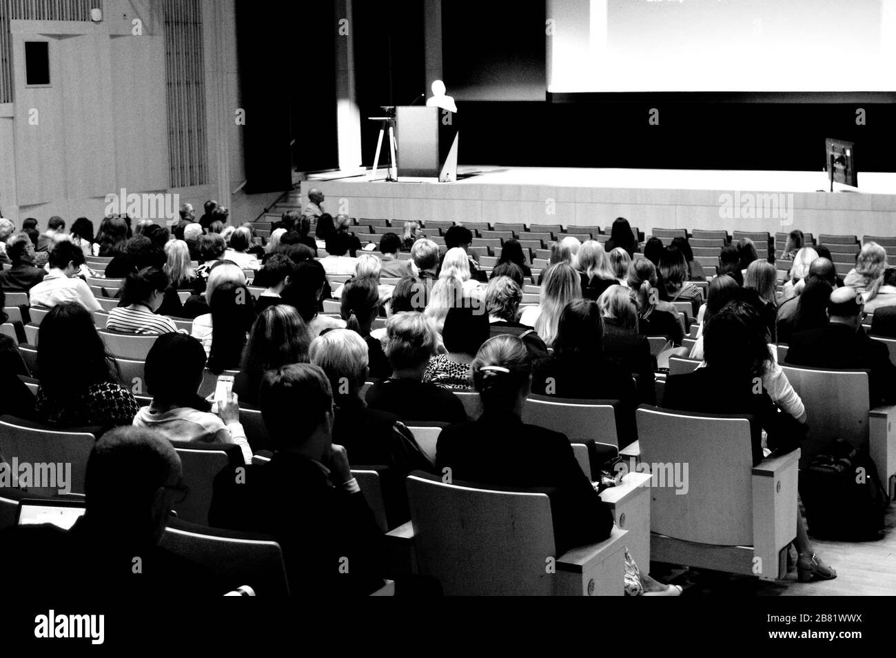 People at the conference hall Stock Photo - Alamy