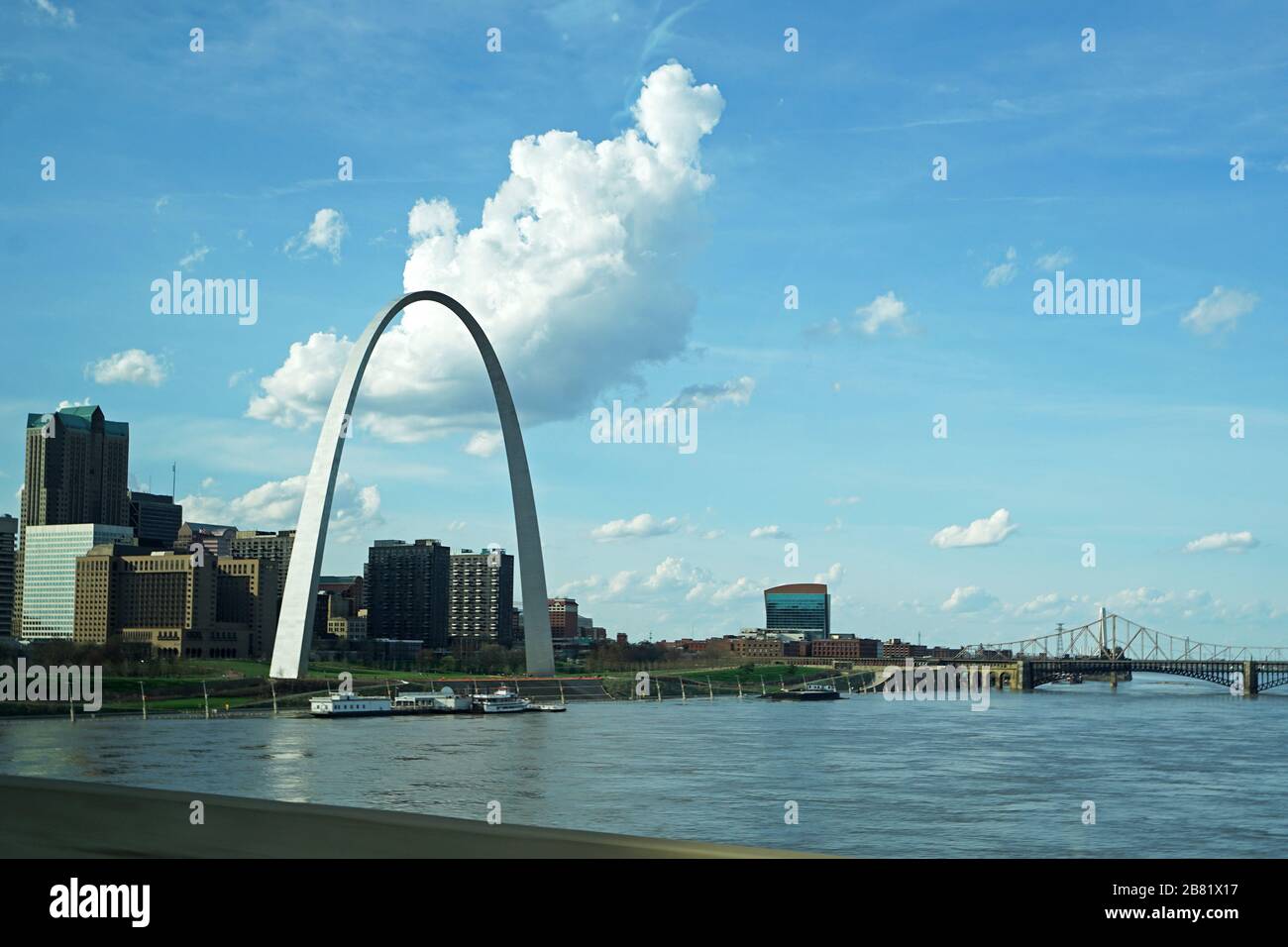 Exterior architecture and design of The Gateway Arch monument ,The ...
