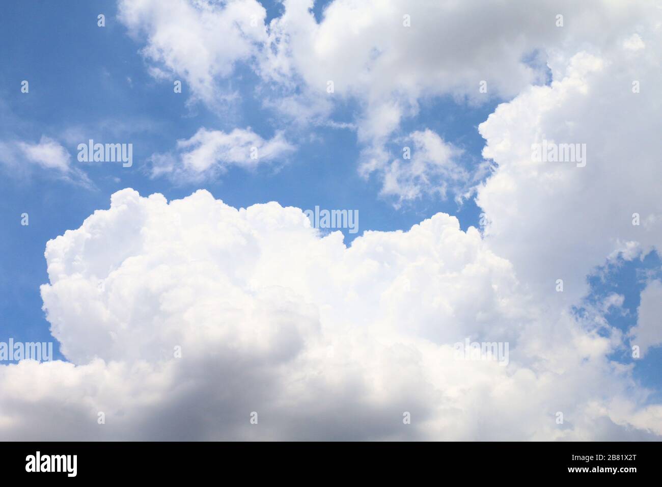 Sky, Sky clouds clear, Big fluffy clouds beautiful large on sky Stock Photo - Alamy