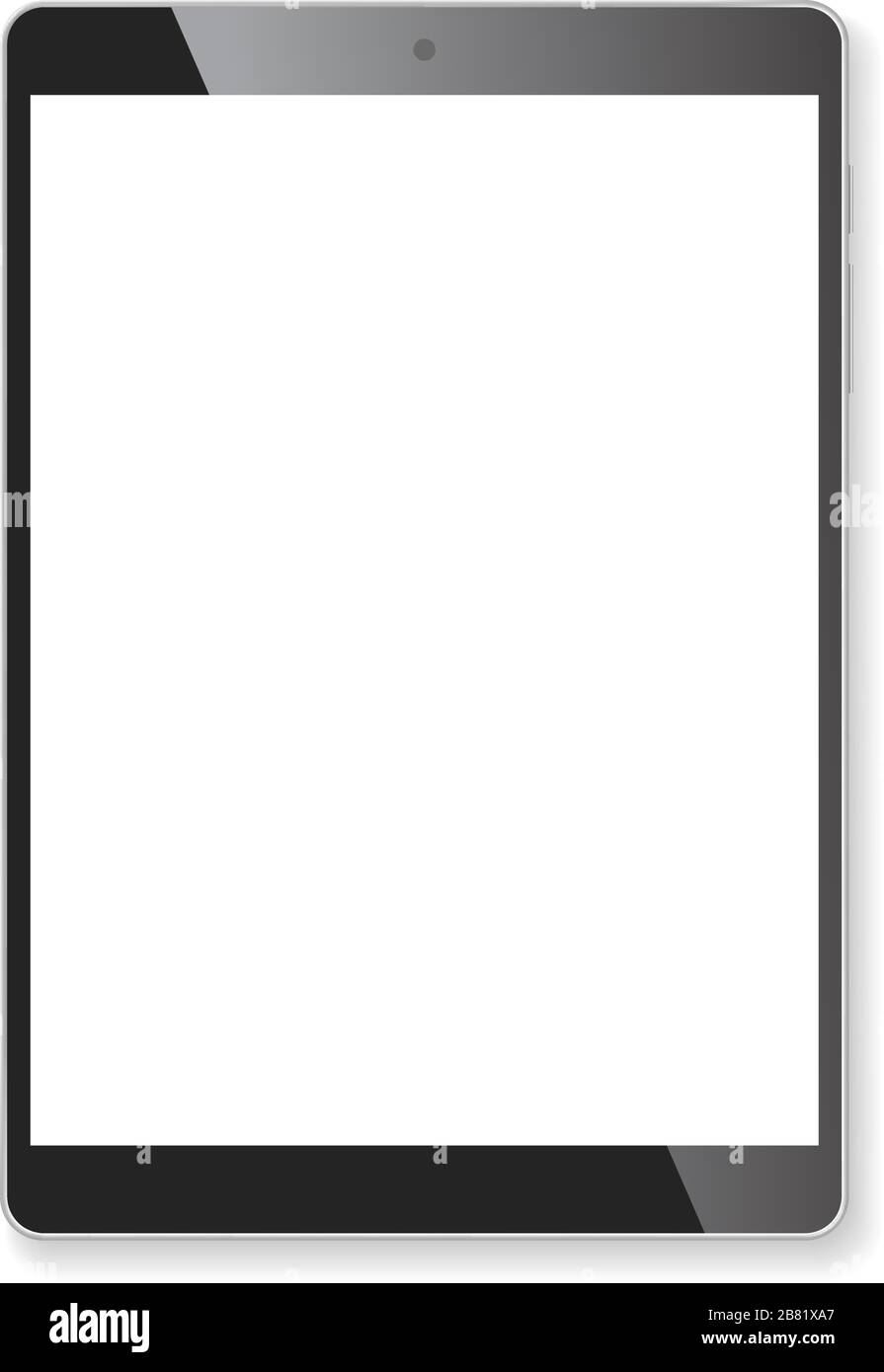 Realistic tablet portable computer mockup Stock Vector Image & Art - Alamy