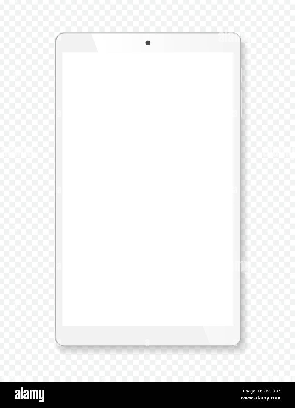 Realistic tablet portable computer mockup Stock Vector Image & Art - Alamy