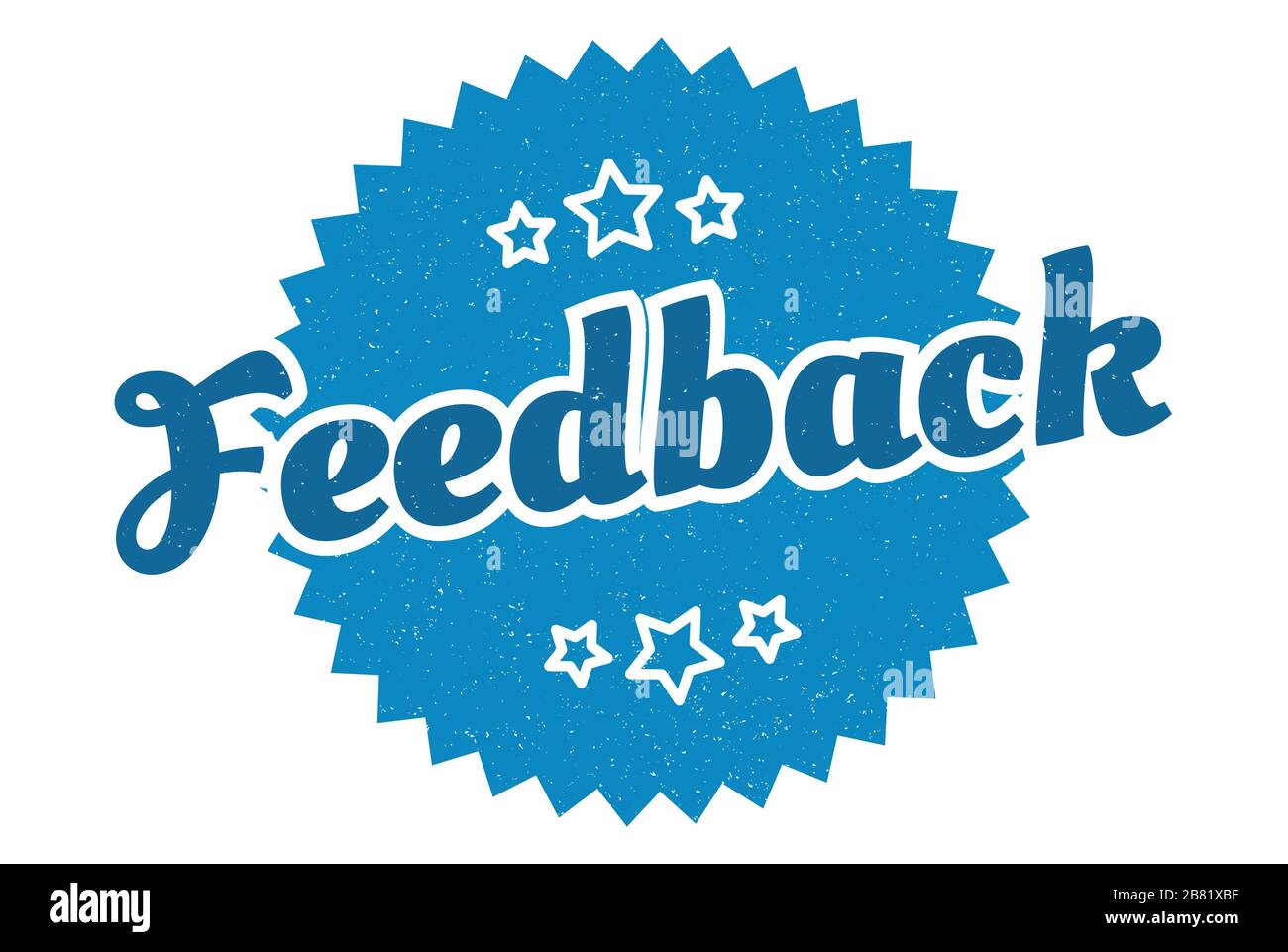 feedback sign. feedback round vintage retro label. feedback Stock ...