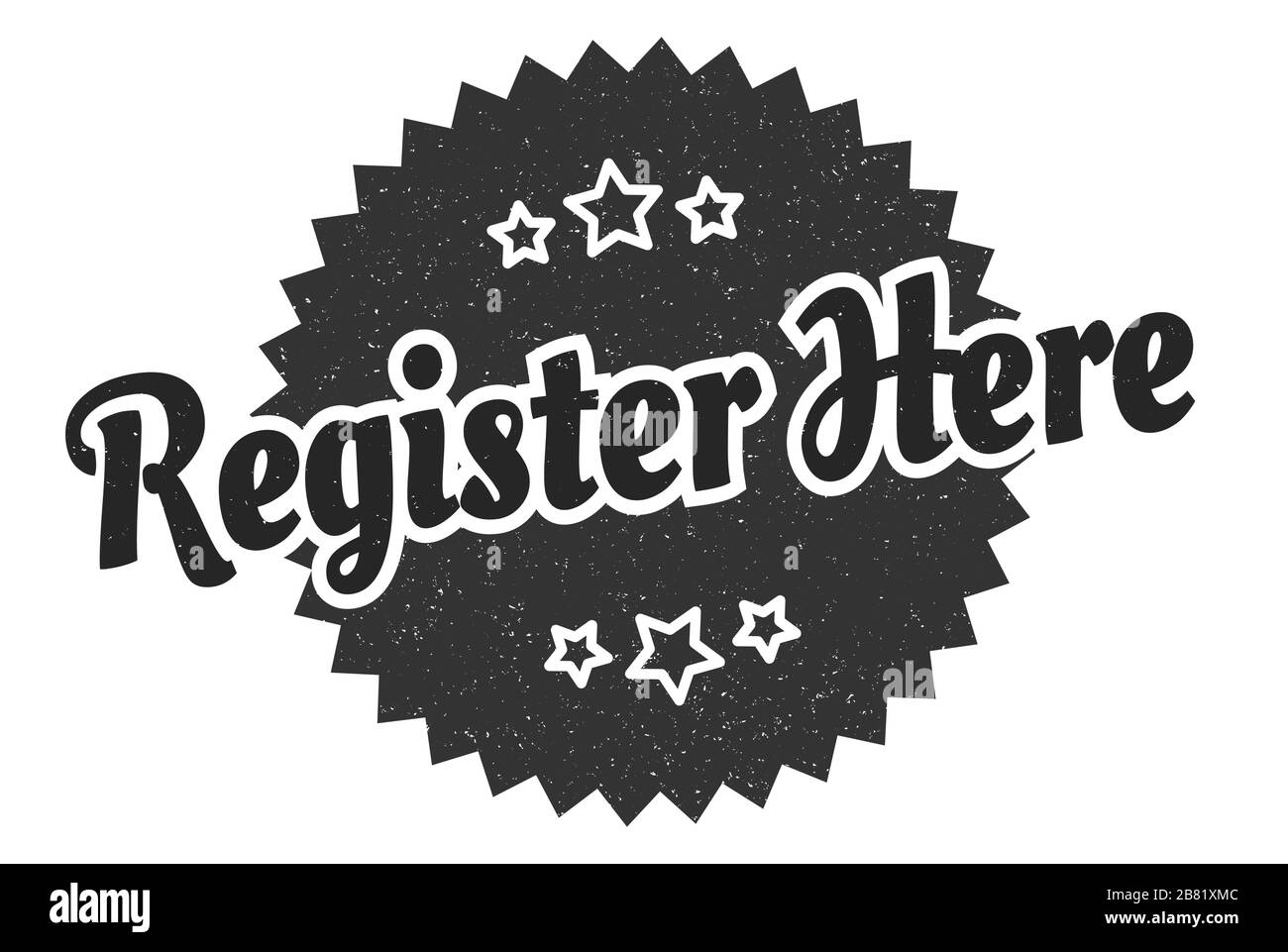 register here sign. register here round vintage retro label. register ...
