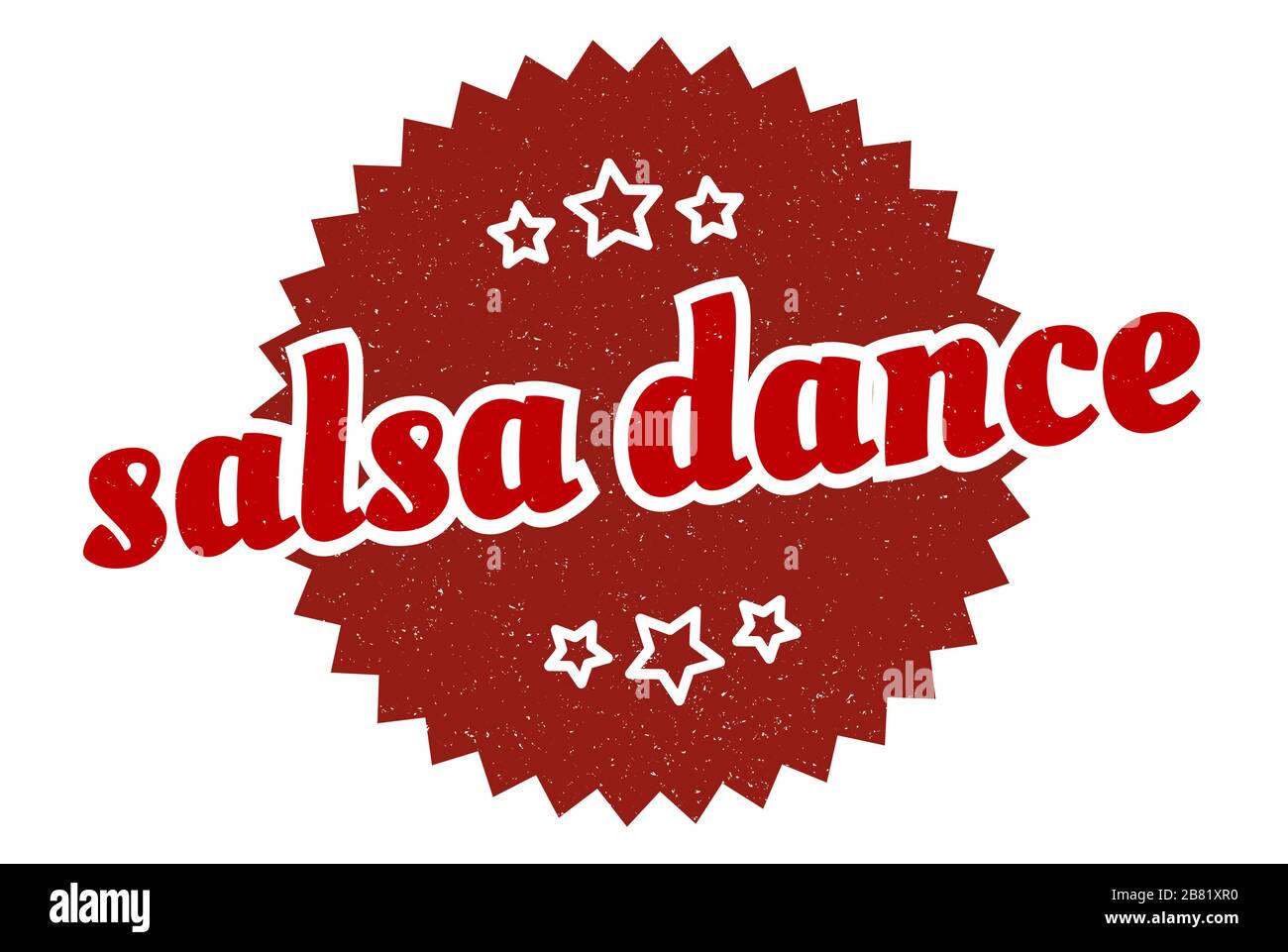salsa dance sign. salsa dance round vintage retro label. salsa dance ...