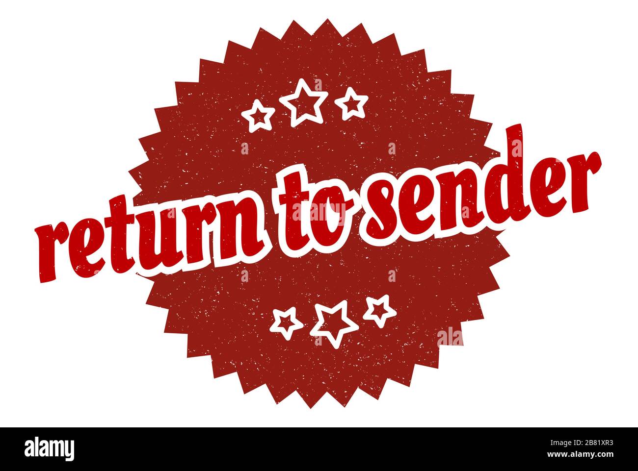 return to sender sign. return to sender round vintage retro label ...
