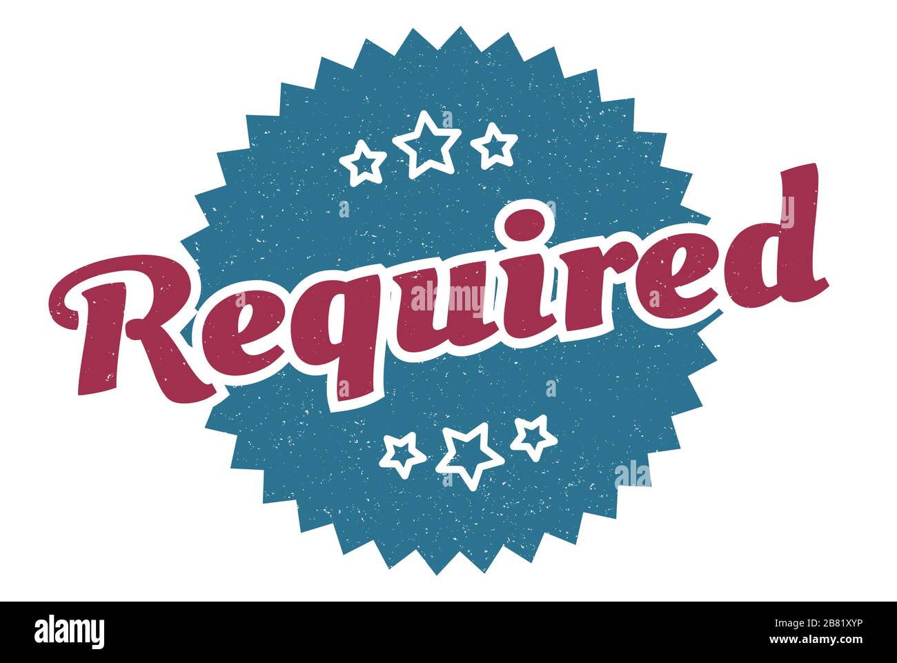 required sign. required round vintage retro label. required Stock ...