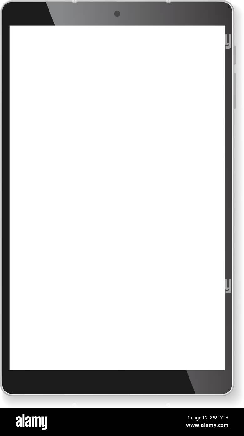 Realistic tablet portable computer mockup Stock Vector Image & Art - Alamy