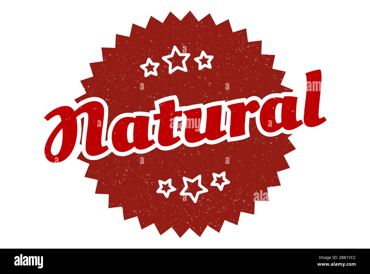 natural sign. natural round vintage retro label. natural Stock Vector ...