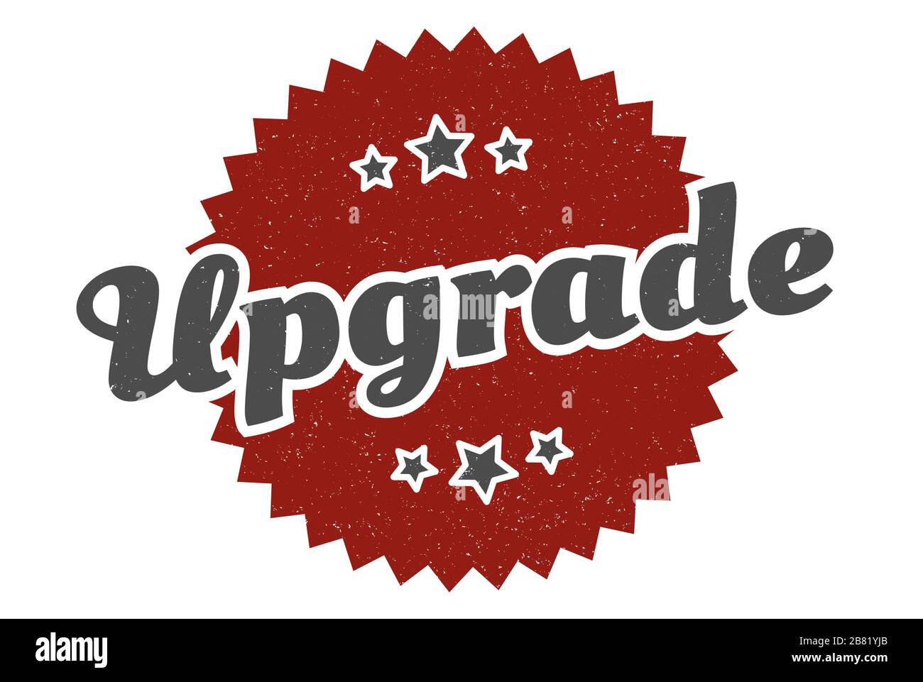 upgrade sign. upgrade round vintage retro label. upgrade Stock Vector ...