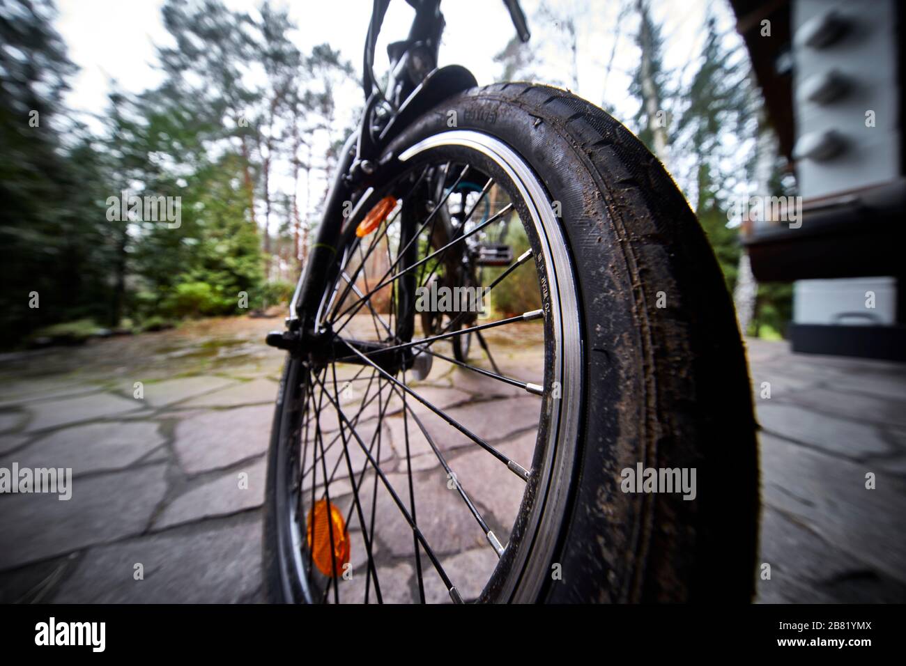 Unusual angle of a bicycle hi-res stock photography and images - Alamy