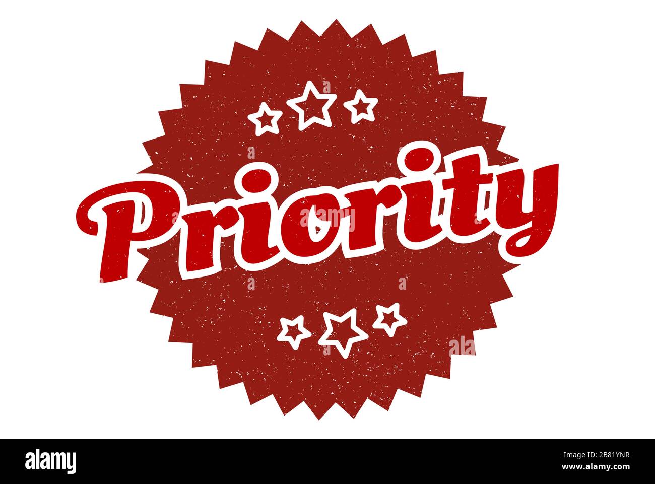 priority sign. priority round vintage retro label. priority Stock ...