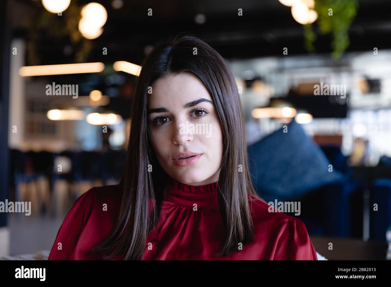 Professional woman working looking camera hi-res stock photography and ...