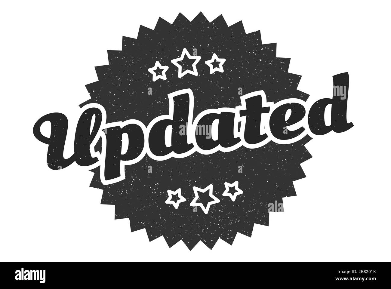 updated sign. updated round vintage retro label. updated Stock Vector ...