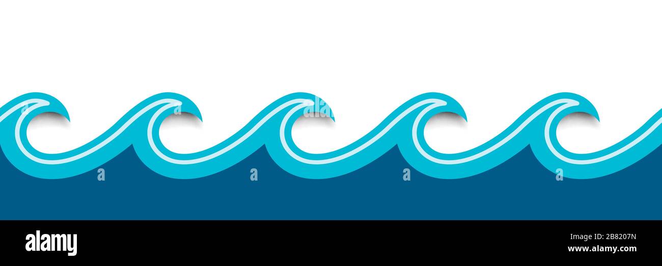 Seamless origami style paper wave Stock Vector Image & Art - Alamy