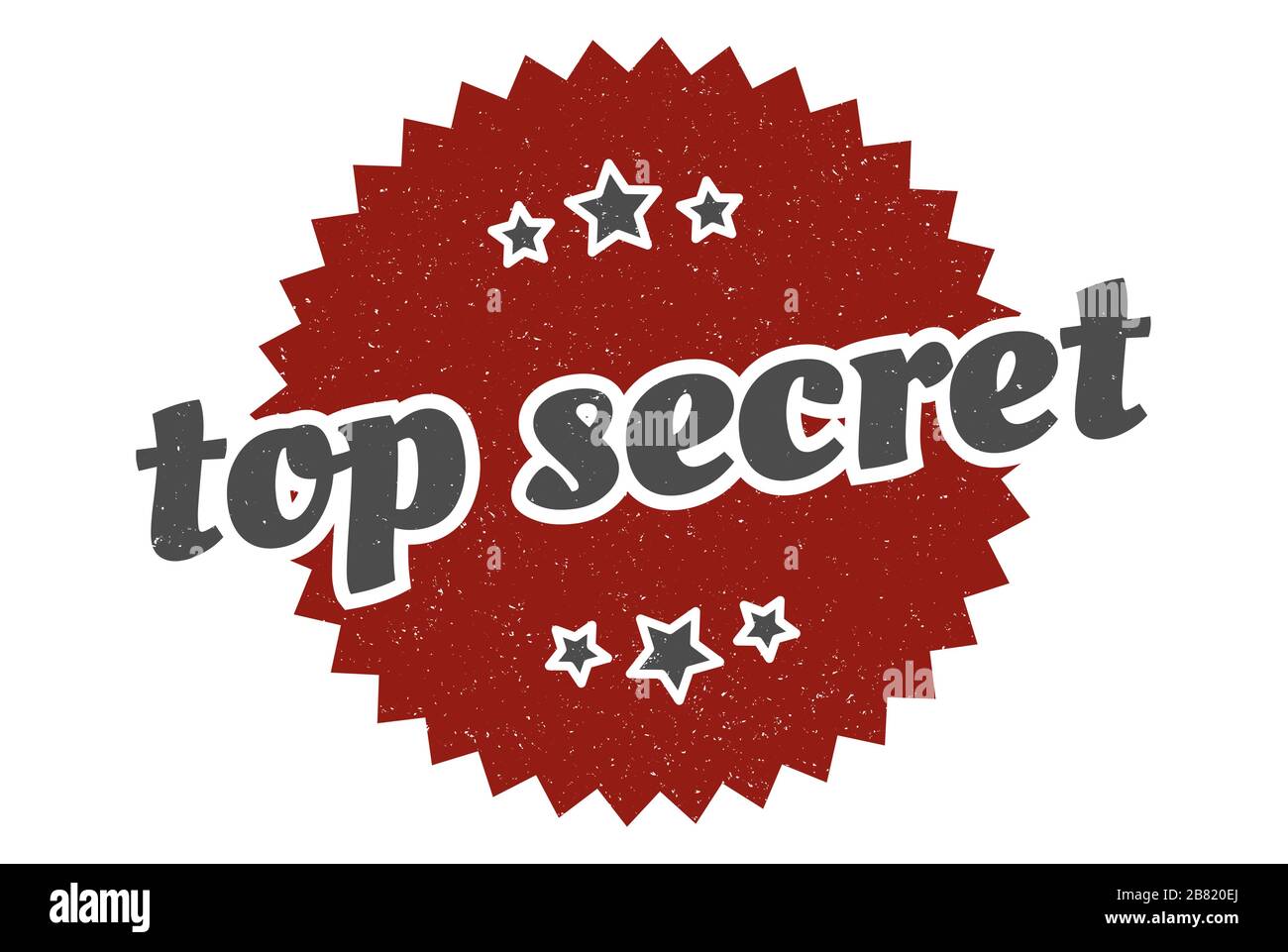 top secret sign. top secret round vintage retro label. top secret Stock ...
