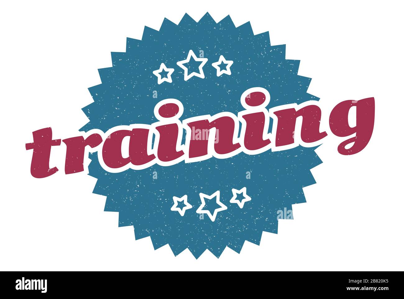 training sign. training round vintage retro label. training Stock ...