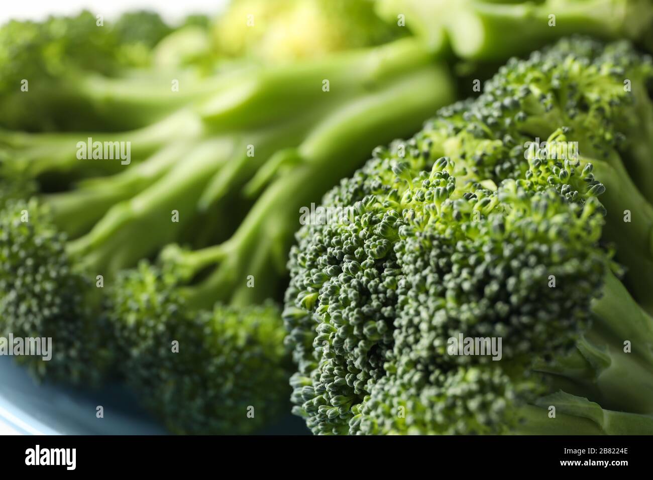 Raw broccoli, close up. Fresh vegetable. Healthy food Stock Photo - Alamy