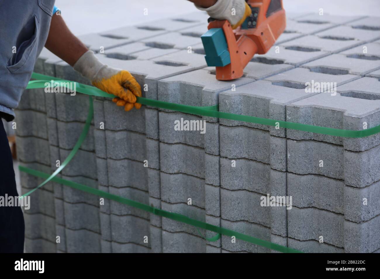 A paving stone factory in Turkey Stock Photo - Alamy