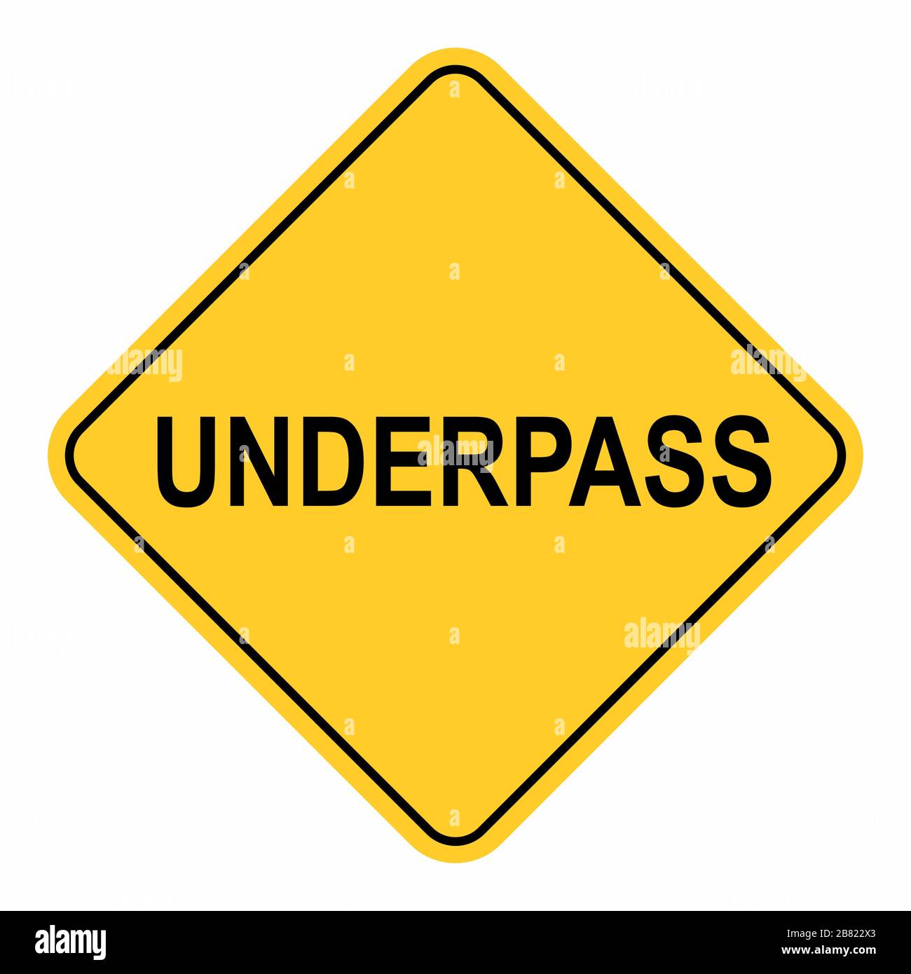 Underpass Road sign Stock Vector Image & Art - Alamy