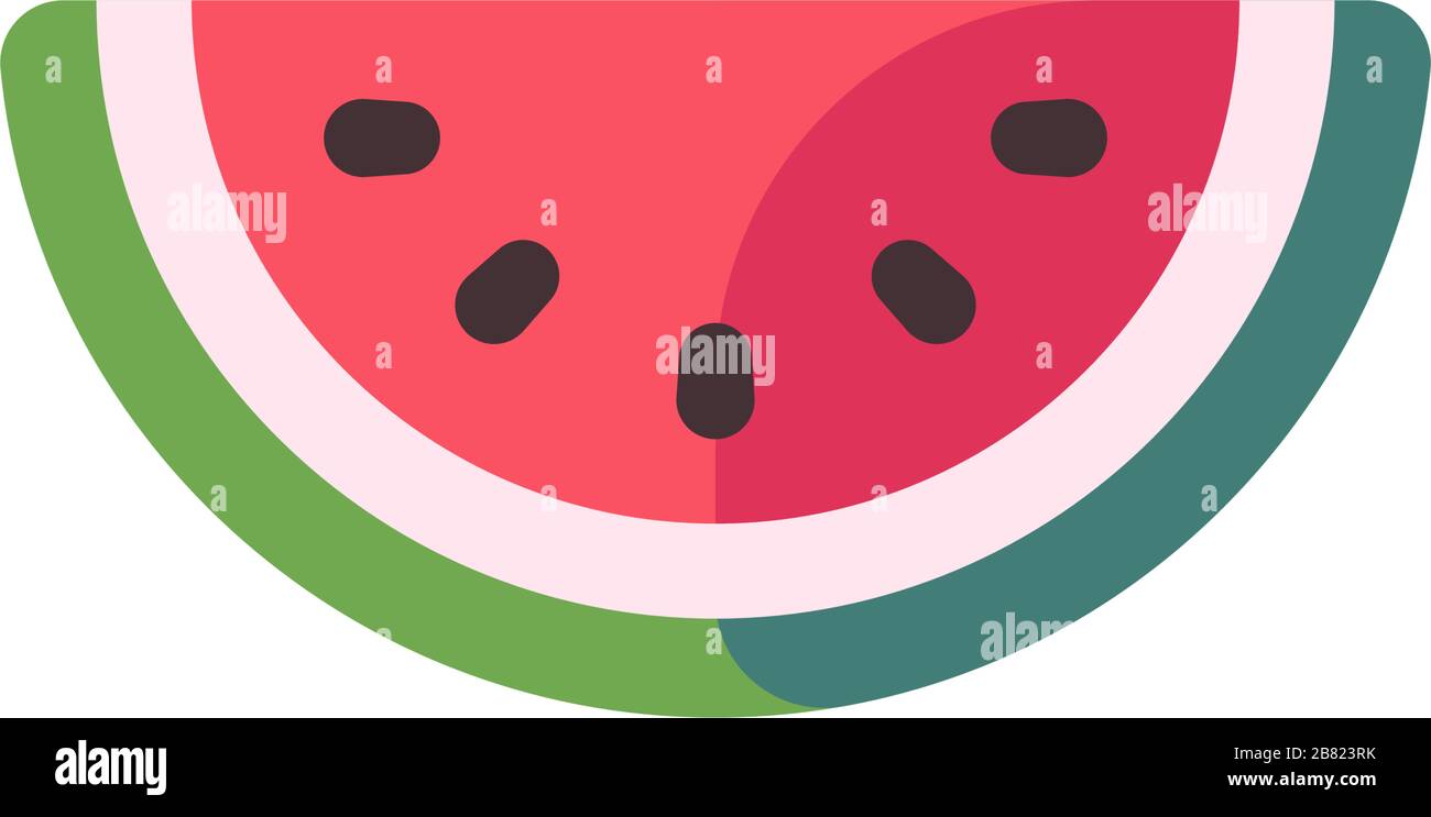Watermelon slice Stock Vector Images - Alamy