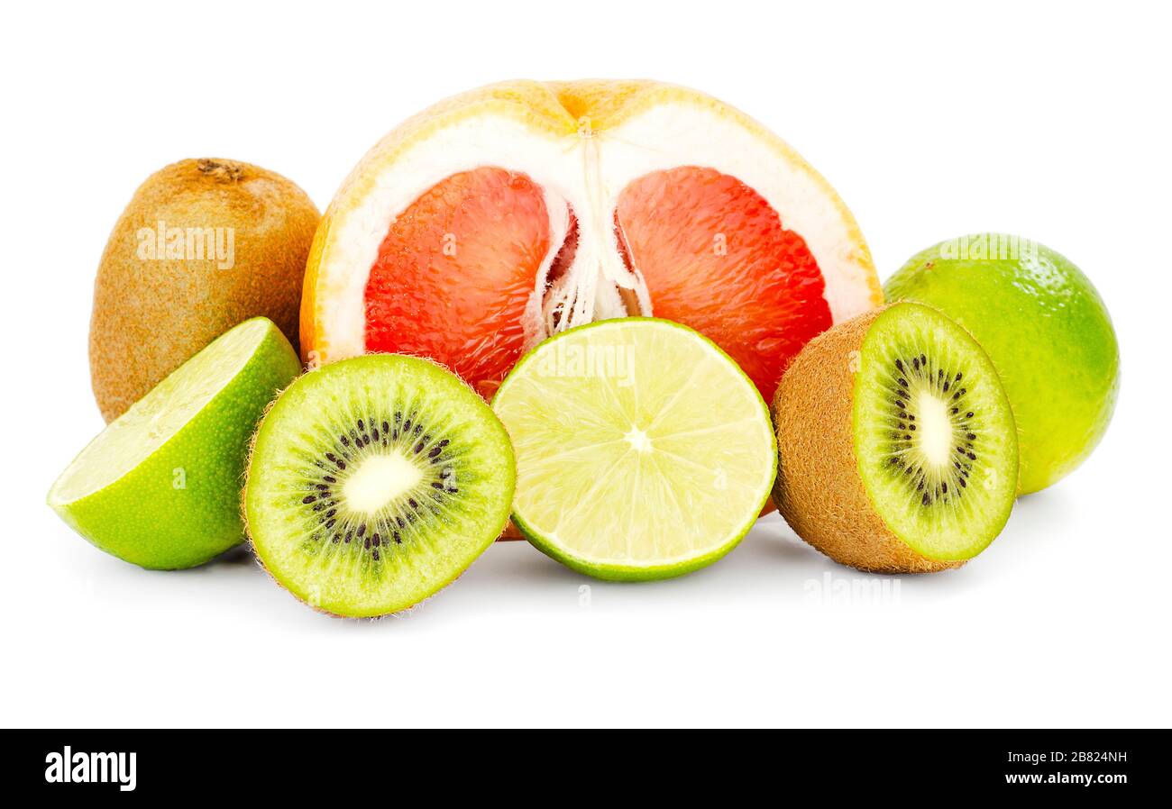 Citrus leaf cut in Cut Out Stock Images & Pictures - Alamy