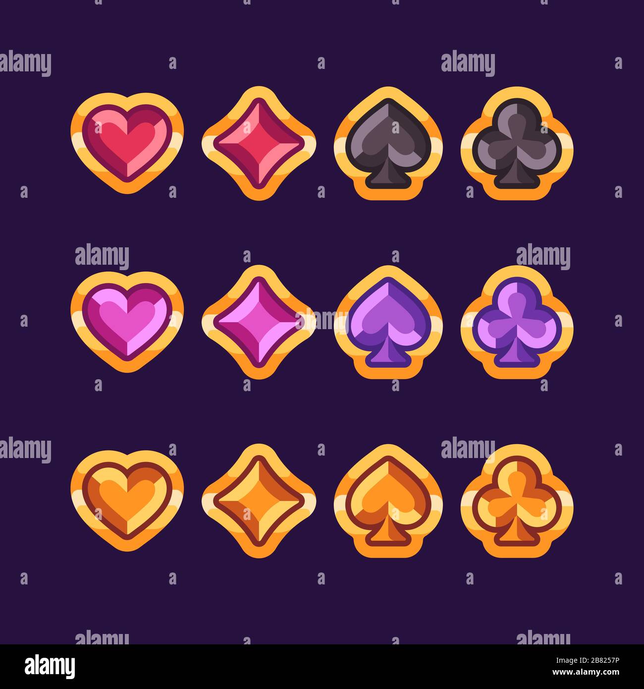 Playing card symbols hi-res stock photography and images - Alamy