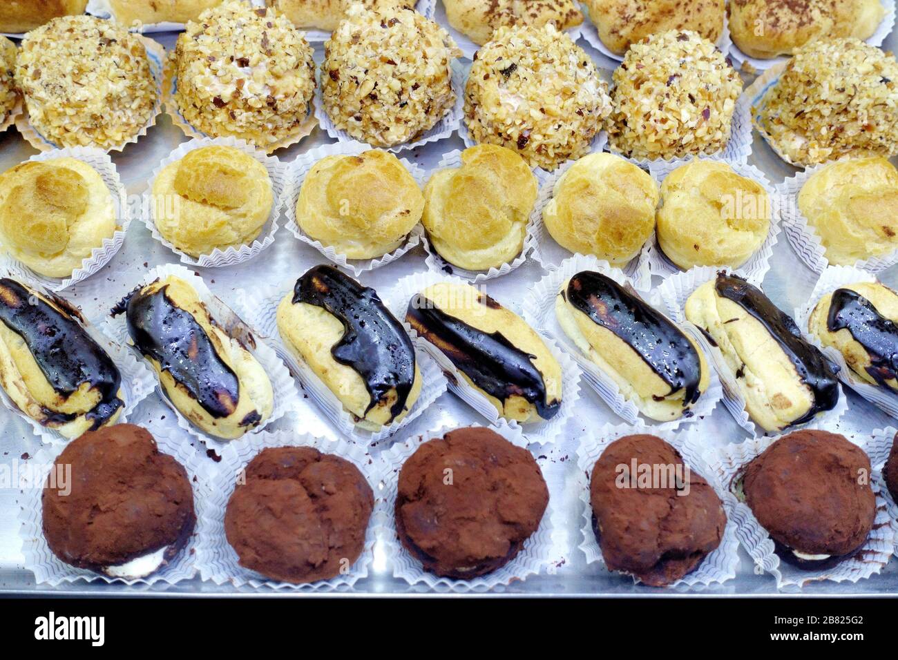 Italian pastries at a bakery shop in Naples Stock Photo - Alamy