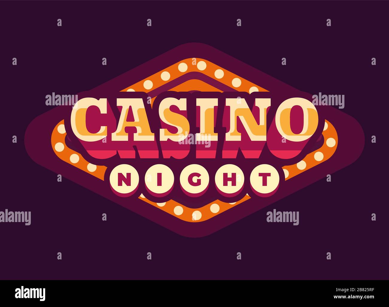 Red casino sign Stock Vector Images - Alamy