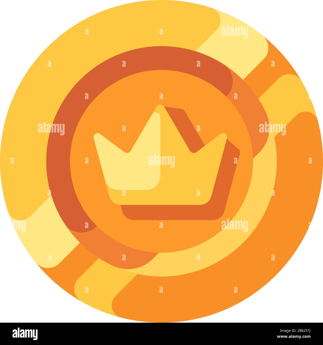 Flat crown design Cut Out Stock Images & Pictures - Alamy