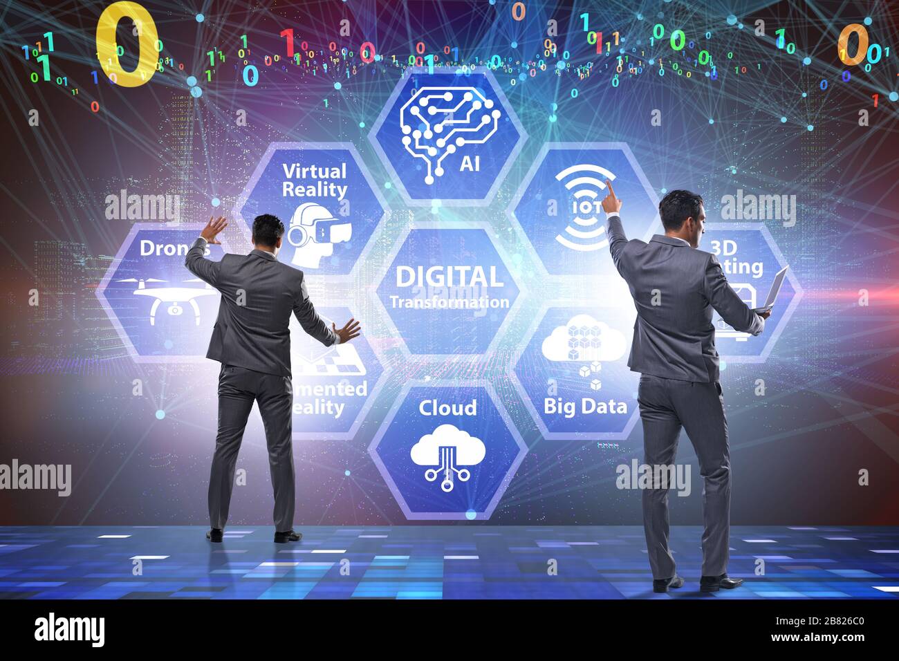 The digital transformation and digitalization technology concept Stock ...