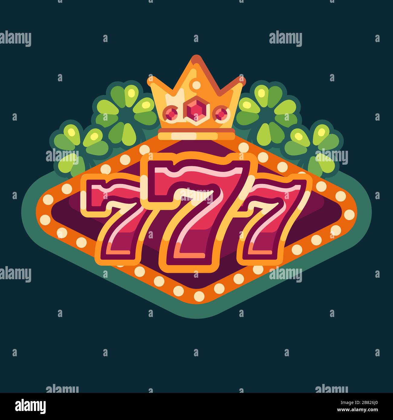 Lucky 777 Stock Vector Images - Alamy