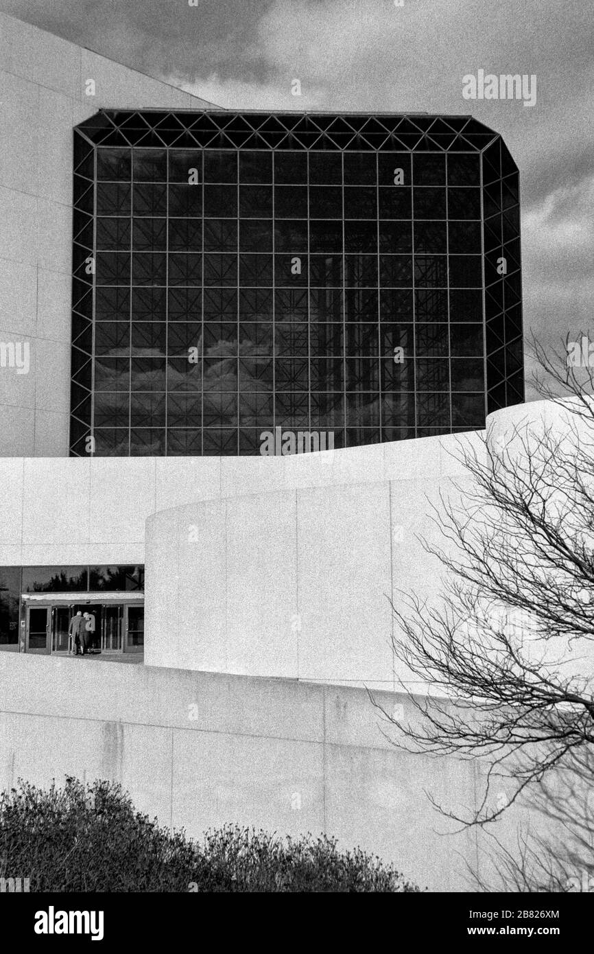 Fall view of the John F. Kennedy Presidential Library and Museum in ...