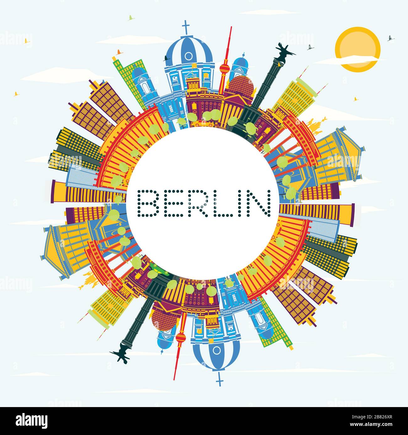 Skyline berlin Stock Vector Images - Alamy