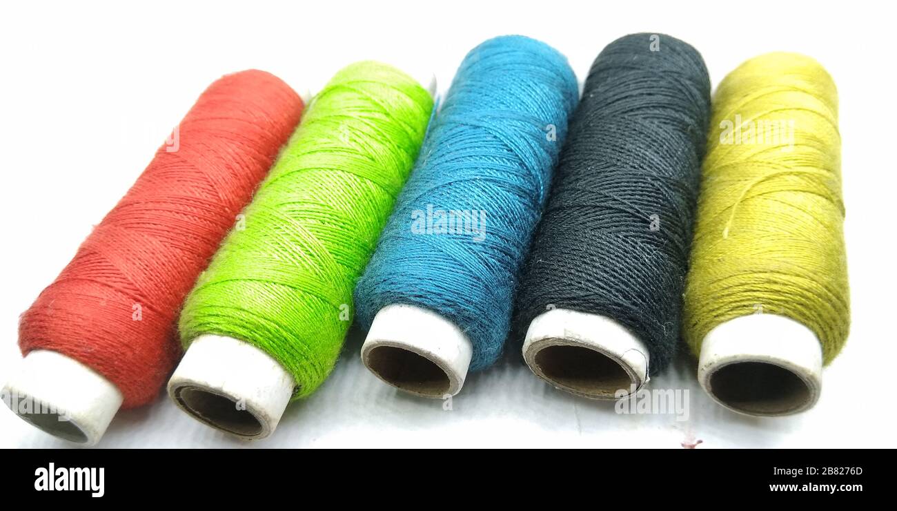 A picture of thread rolls Stock Photo - Alamy