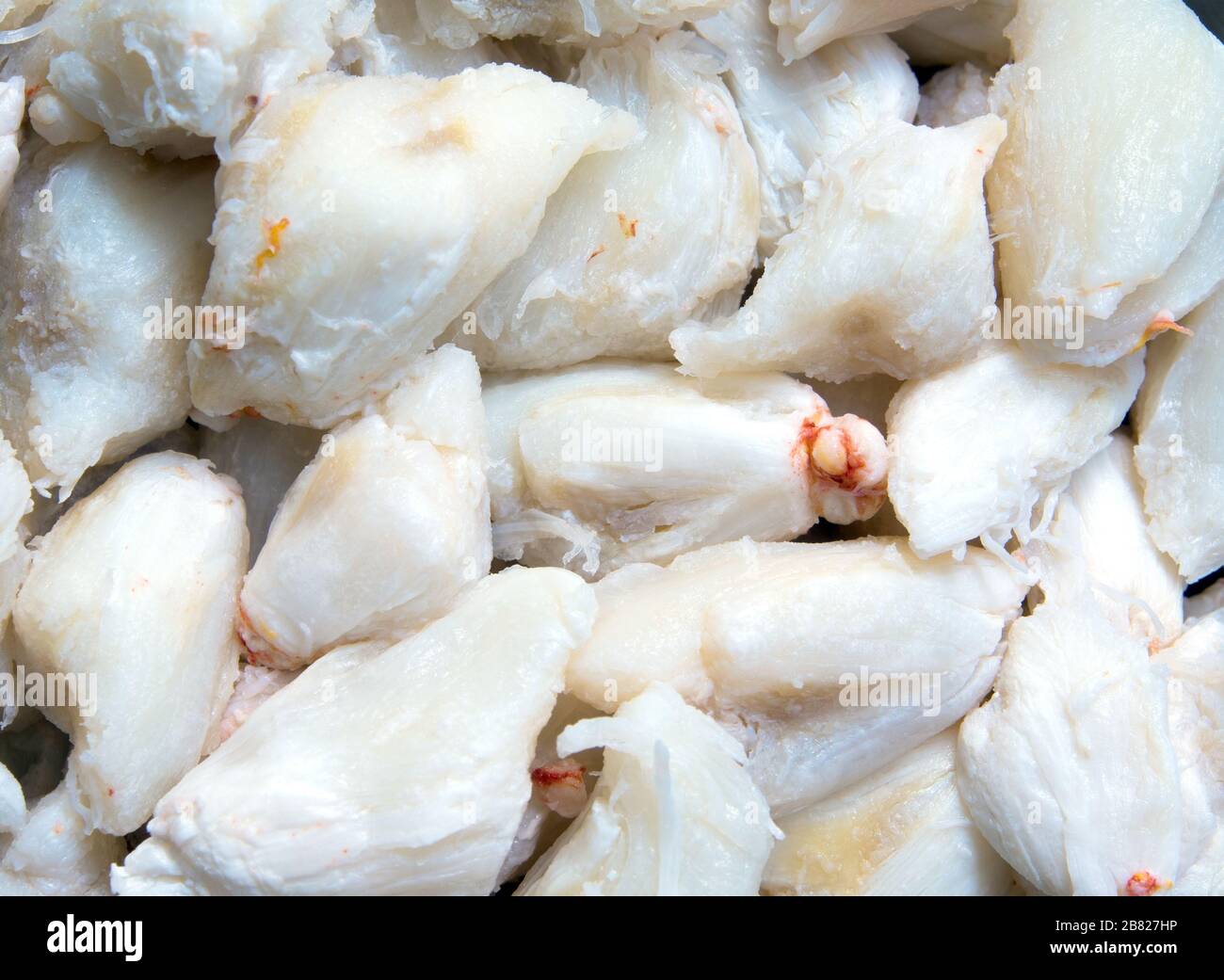 The texture of Crab Meat, the ingredient to cooking Stock Photo - Alamy