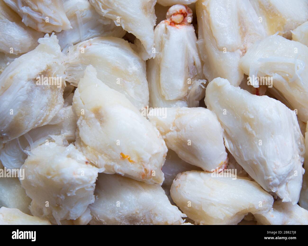 The texture of Crab Meat, the ingredient to cooking Stock Photo - Alamy