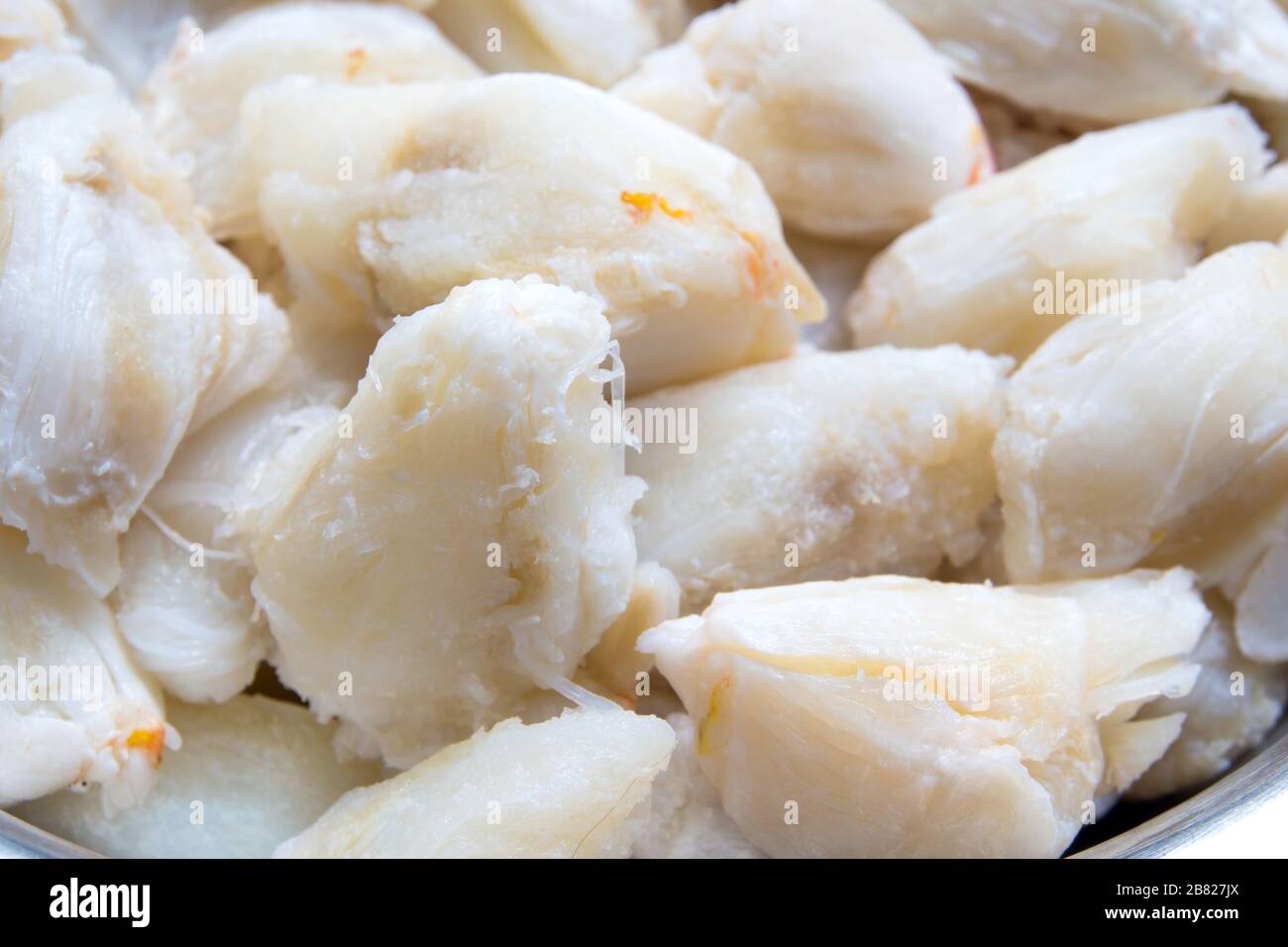 The texture of Crab Meat, the ingredient to cooking Stock Photo - Alamy