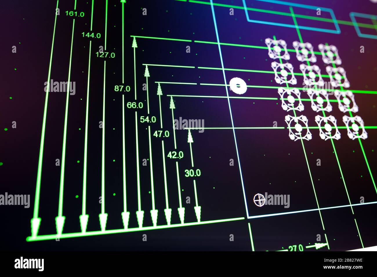 Development of an electronic board on PC screen Stock Photo - Alamy