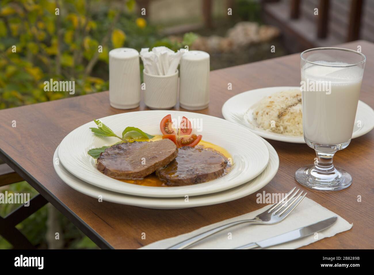 steak from turkish cuisine Stock Photo - Alamy