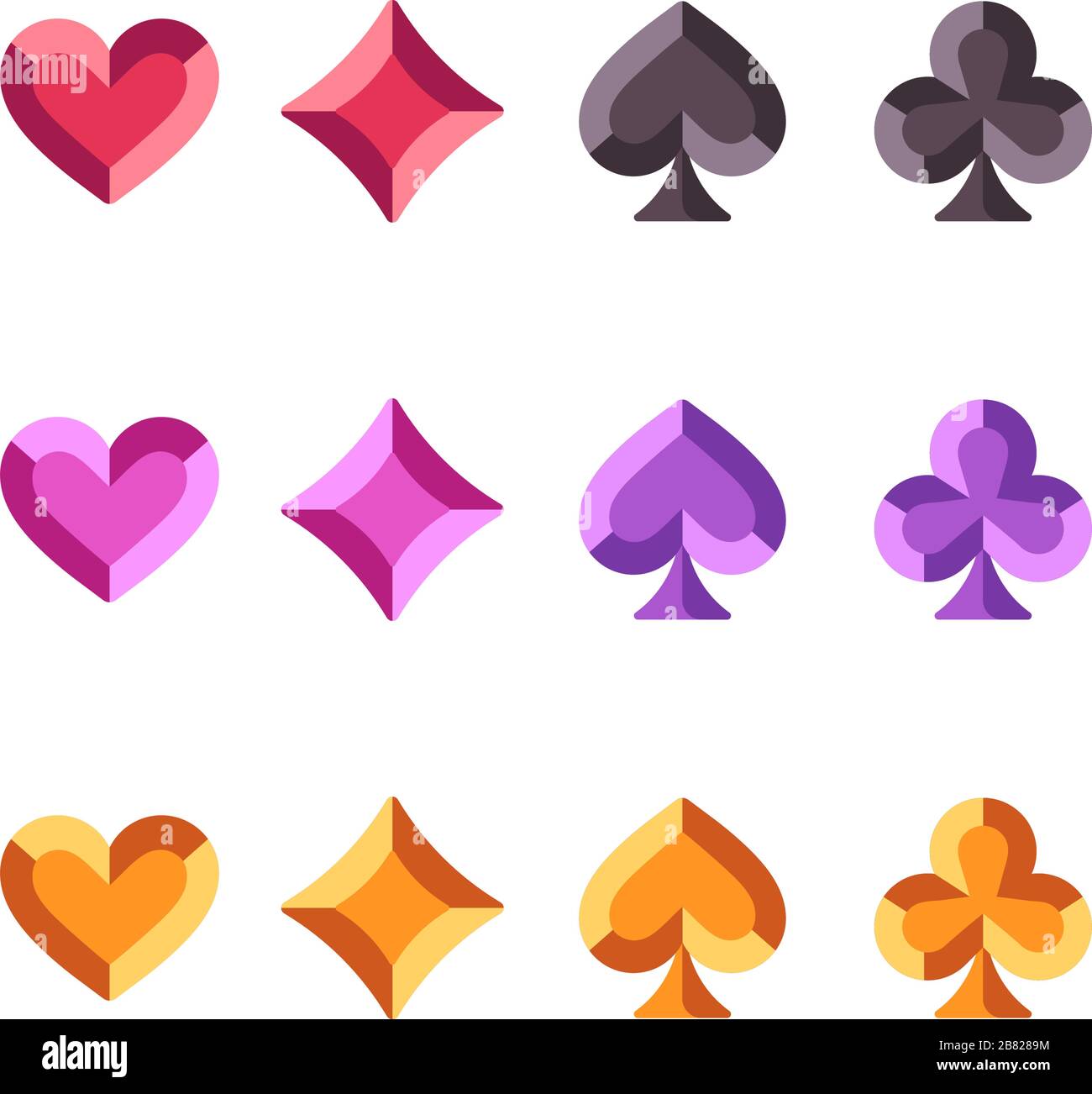 Playing card symbols hi-res stock photography and images - Alamy