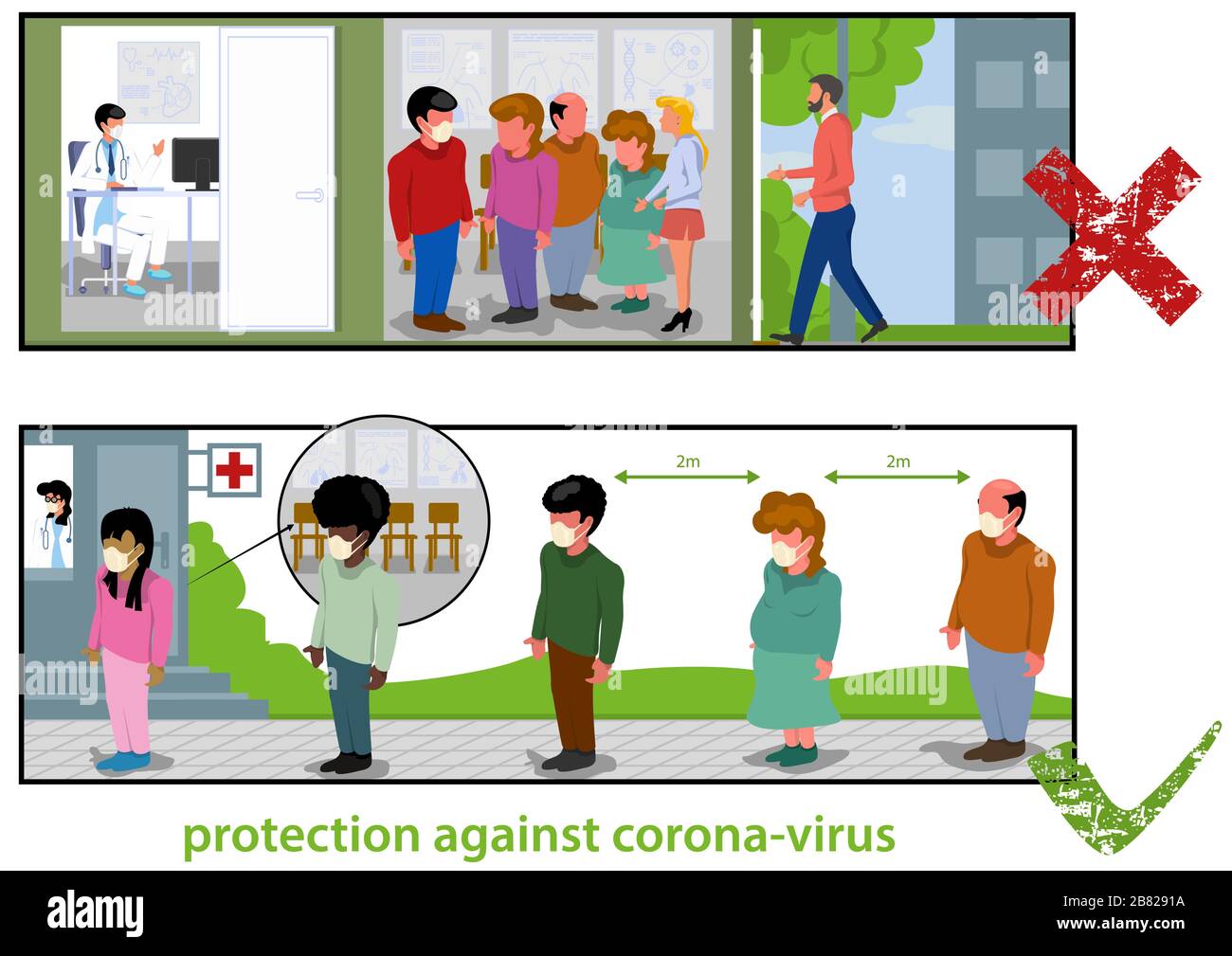 Protection Against Corona-virus Stock Vector Image & Art - Alamy