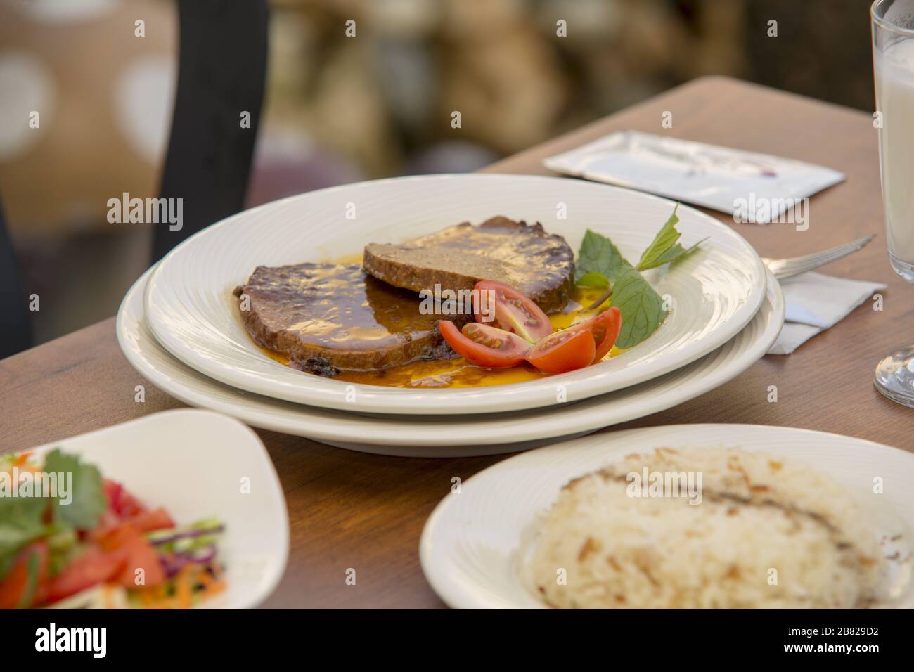 steak from turkish cuisine Stock Photo - Alamy