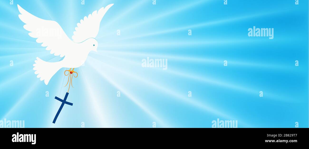 Dove with cross symbol High Resolution Stock Photography and Images - Alamy